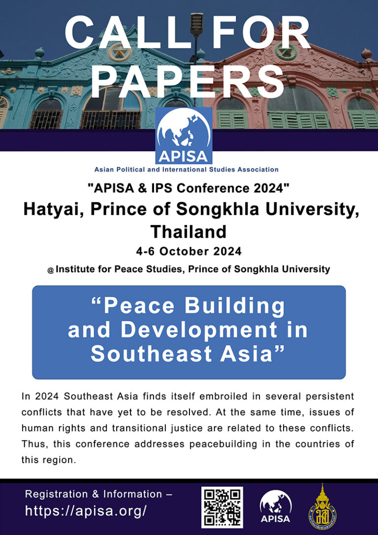 The Asian Political and International Studies Association (APISA) - The ...