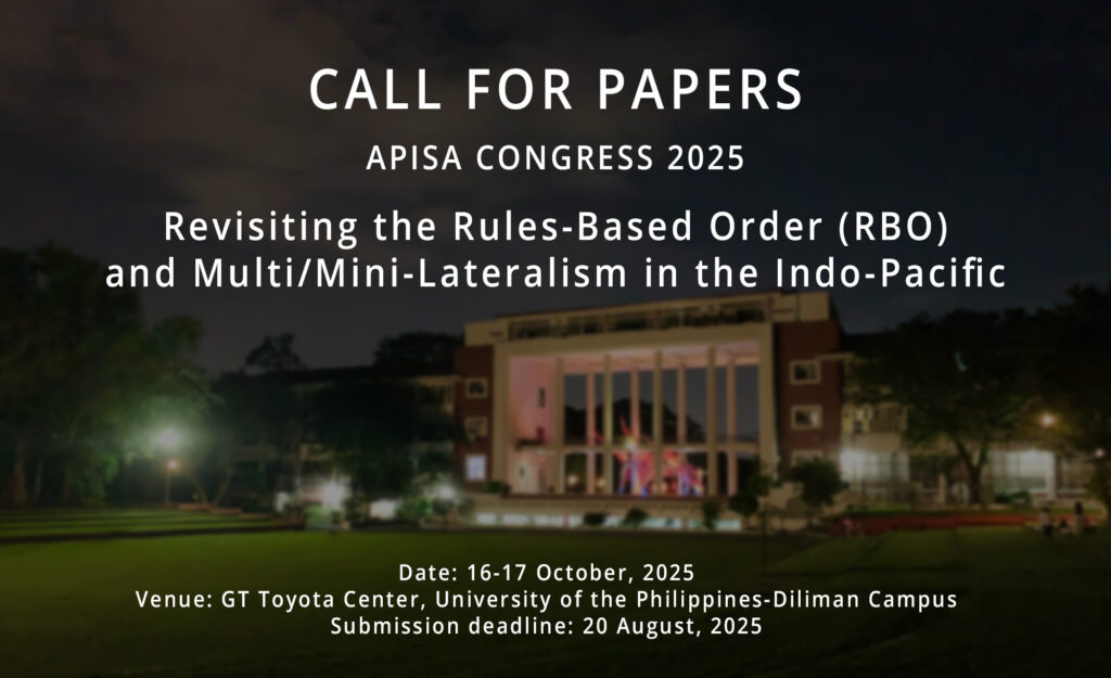 The Asian Political and International Studies Association (APISA) - The ...